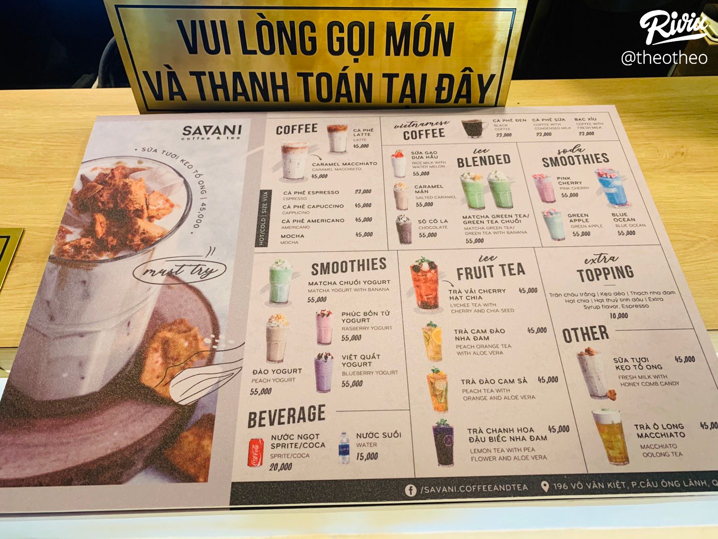 Savani Tea & Coffee 196 Võ Văn Kiệt, Phường Cầu Ông Lãnh, Quận 1, Hồ ...