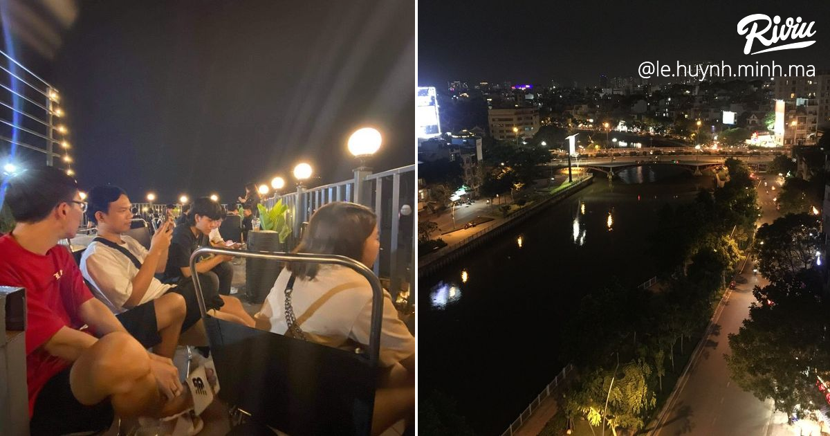 High River Cofee - cà phê sân thượng view bờ kè cực chill | riviu.vn