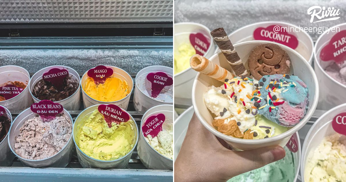 [Hà Nội] - BUFFET KEM - TIỆM KEM CÔ TŨN Ở XUÂN THỦY | riviu.vn