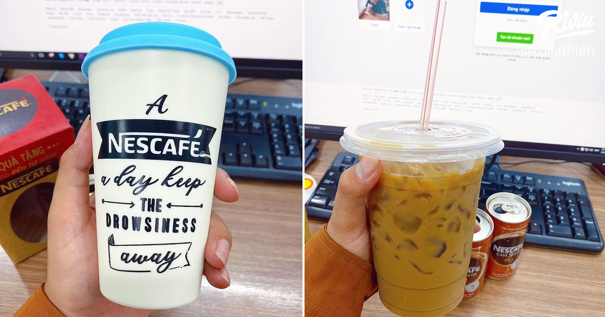 MINISTOP mua 2 lon cafe được tặng ly nhựa xịn quá trời | riviu.vn