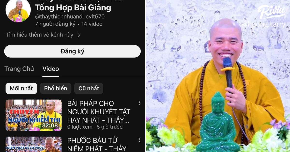 Tiểu sử thầy Thích Nhuận Đức | riviu.vn